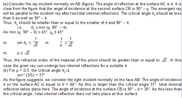 H C VERMA PHYSICS BOOK SOLUTIONS GEOMETRICAL OPTICS 2